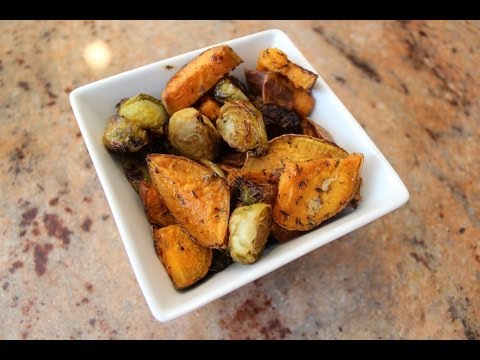 Roasted Brussel Sprouts and Sweet Potatoes: Classy Cookin' with Chef Stef