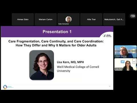 NCEPCR Webinar: Approaches To Address Health Risks in Older Adults