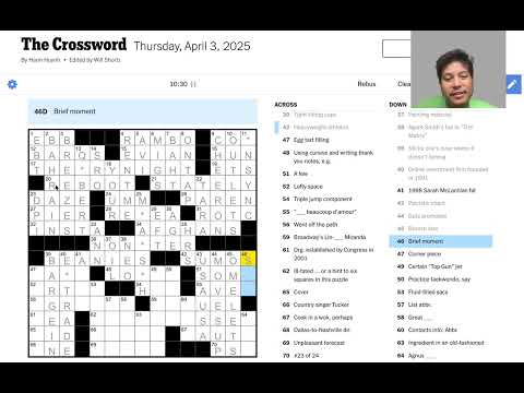 NYT Crossword - Thursday, 2025/04/03 - *NSYNC or BSB, though?