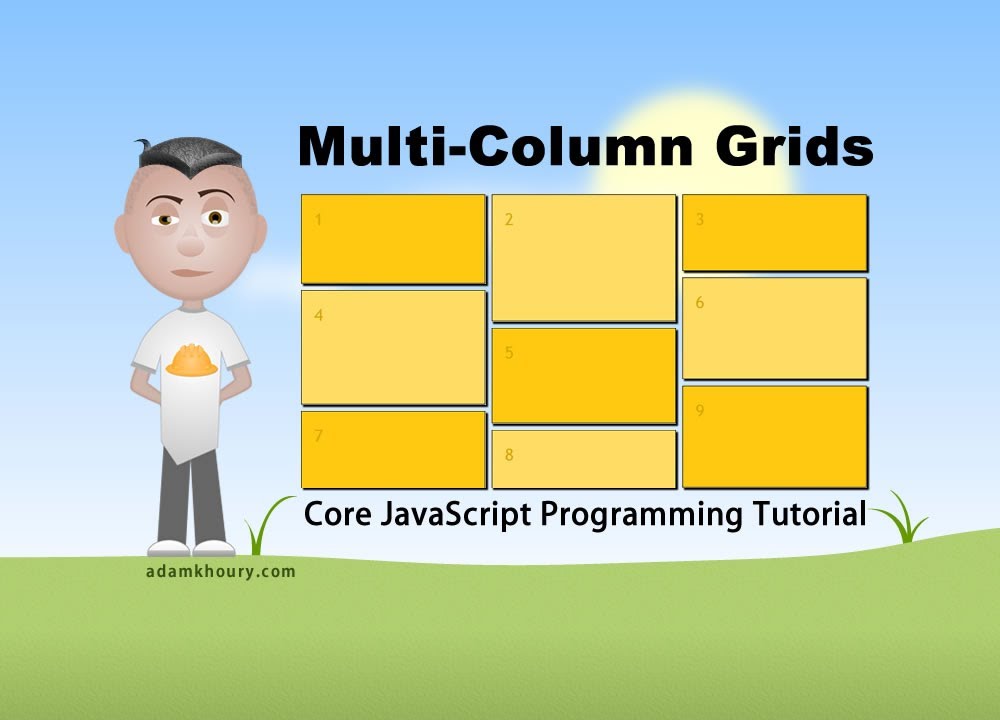 Core JavaScript Multi Column Layout Grid Programming Tutorial