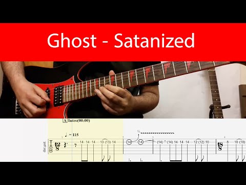 Ghost - Satanized Guitar Cover With Tabs And Backing Track(D Standard)