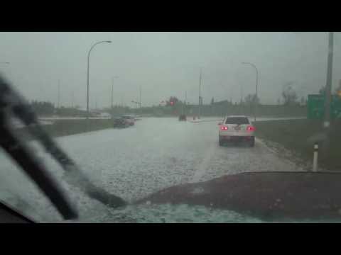 Hail Storm near Airdrie, AB