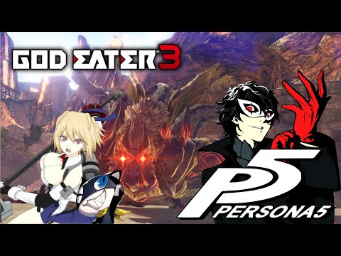 God Eater 3 Character Creation Showcase + Gameplay feat. Joker from Persona 5...? HOLD UP!