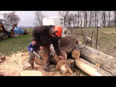 Holzfforma g366 vs Huztl / HTSS ms 660 "Bling Saw" Blocking Firewood