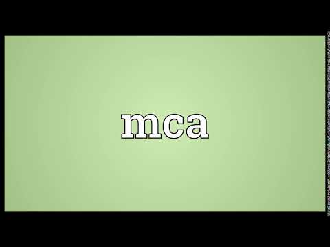 Mca Meaning | Wordogram