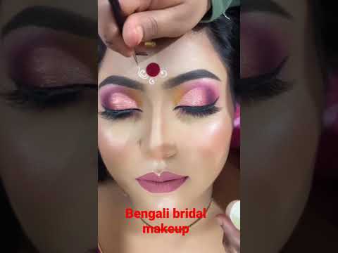 #short ✅बंगाली ब्राइडल मेकअप लुक ||Bengali bridal makeup look||Youtube#short