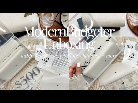 Happy Mail Unboxing from ModernBudgeter! | 100 Envelope Challenge + More!