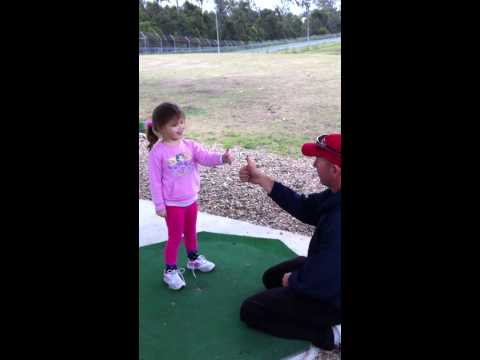 Teaching 5 Year Old Kids The Golf Swing with Stuart McPhie PGA Pro