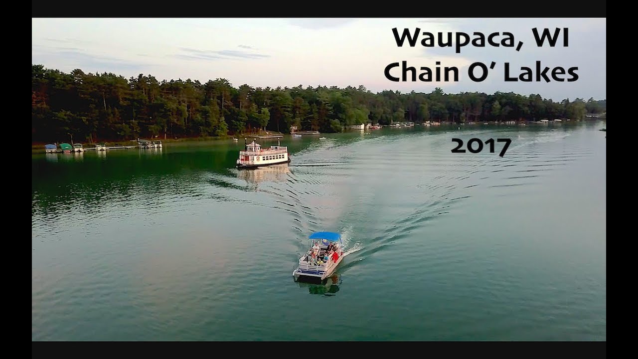 Waupaca 2017 Chain O'Lakes Trip Tom Thumb clowns nose in 1! DJI Mavic Pro