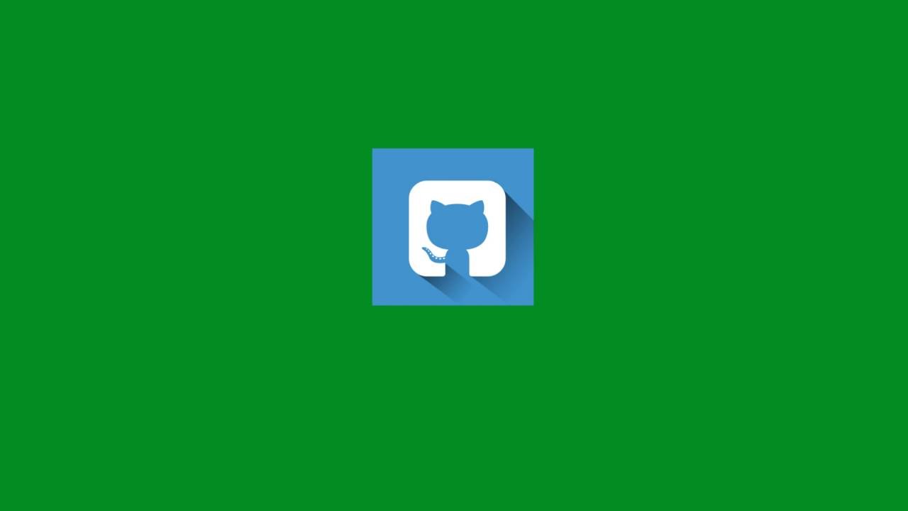 Github Icon Green Screen