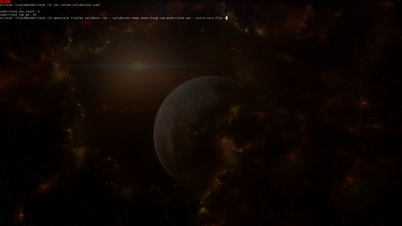 Overriding validation parameters