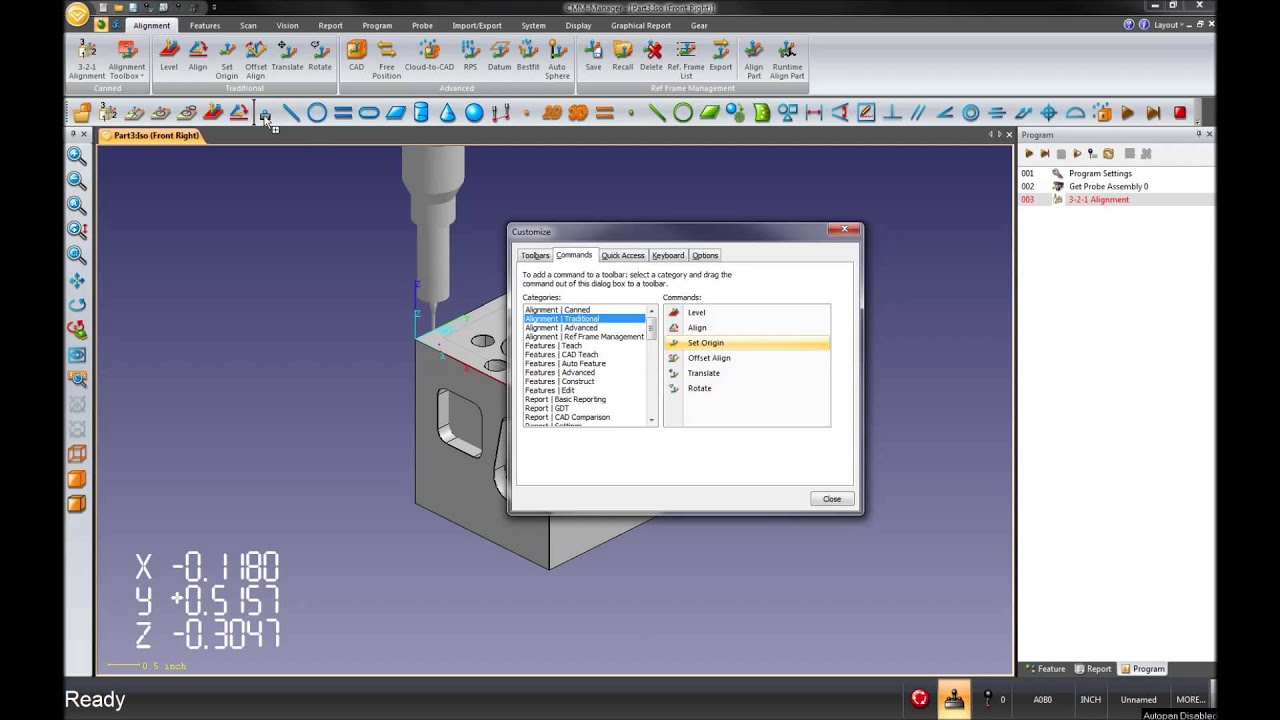 Cutomize Toolbar - CMM-Manager