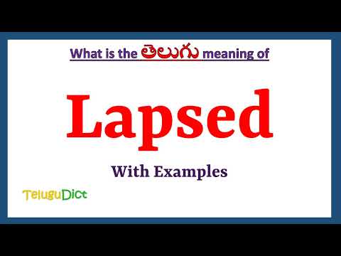 Lapsed Meaning in Telugu | Lapsed in Telugu | Lapsed in Telugu Dictionary |
