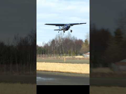 1957 Cessna 180A #departure #another's #final #busy #traffic #pattern #airport #aviation #2025 #AK