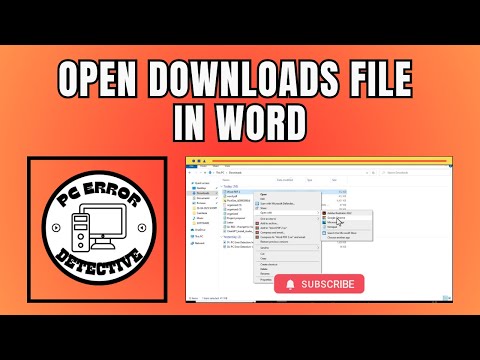 How to Open Download File in MS Word - Simple Steps