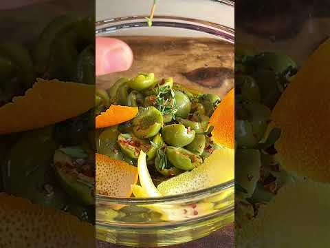 You can whip up these Marinated Olives in minutes to share! Save this video so you have the recipe!
