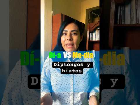 Contrasting Spanish diphthongs and hiatuses when a strong and a weak vowel are present #shorts