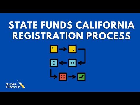 State Funds California: Registration Process & Requirements To Work Unclaimed Funds.
