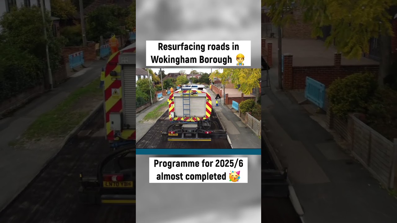 Full resurfacing: replacing more damaged roads in Wokingham Borough