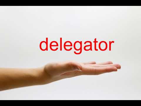 How to Pronounce delegator - American English