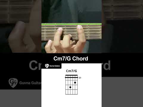 How To Play The Cm7/G Chord On Guitar - Guvna Guitars