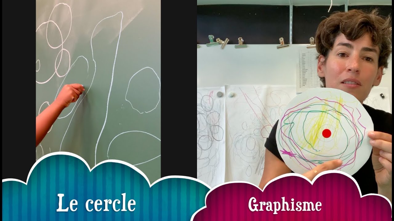 Graphics in the first year. Circles. Kindergarten.
