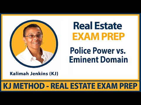 Real Estate EXAM Prep – Police Power vs. Eminent Domain
