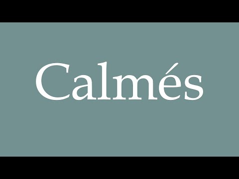 How to Pronounce ''Calmés'' (Calm) Correctly in French