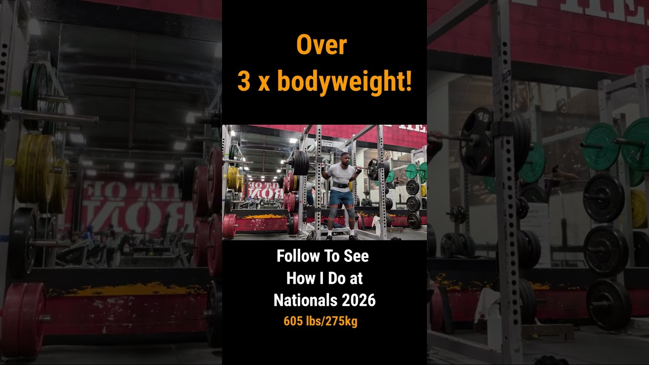 4 Weeks out!!! Nationals 2026 Prep #powerlifting