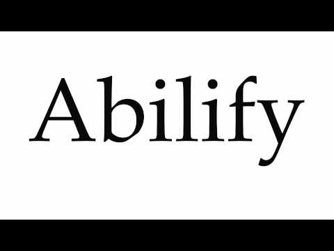 How to Pronounce Abilify