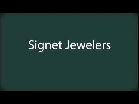 How to pronounce Signet Jewelers