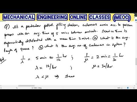 Queuing model M/M/1 theory and solved examples