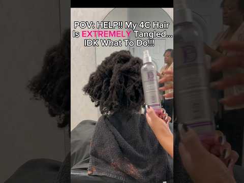 The Secret to Detangling Matted Hair | 4C Hair Detangle | Avoid Unnecessary Breakage with This!!