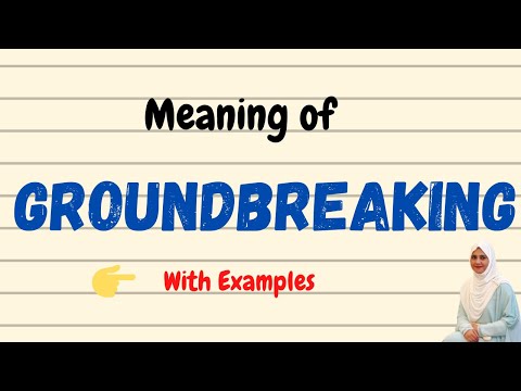 Daily vocabulary | Groundbreaking Meaning | Vocabgram