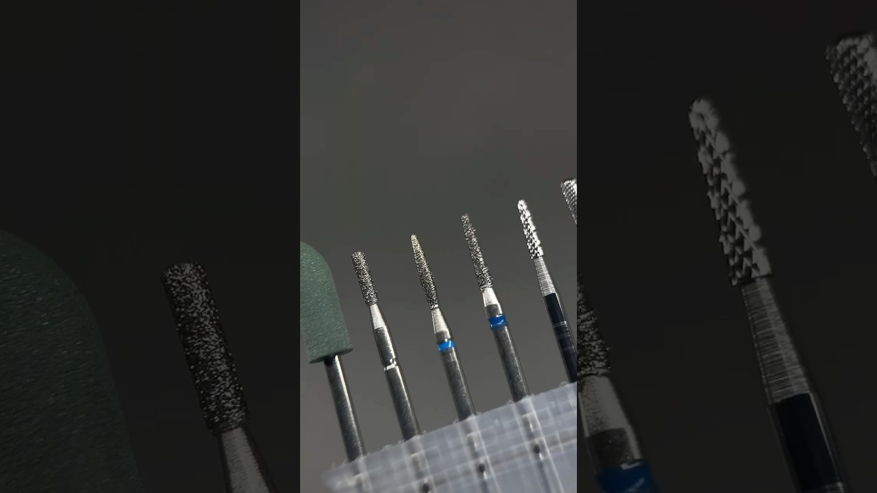 Kit punte fresa - 10 punte remove carbide & cuticles 7🦾 #manicura #manicuretutorial