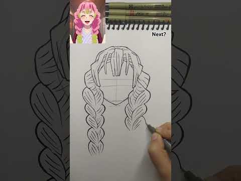 How to draw Mitsuri Kanroji🍡#mitsurikanroji #kny #demonslayer #demonslayeredit #viralvideo #shorts