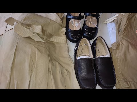 children's place school uniforms unboxing
