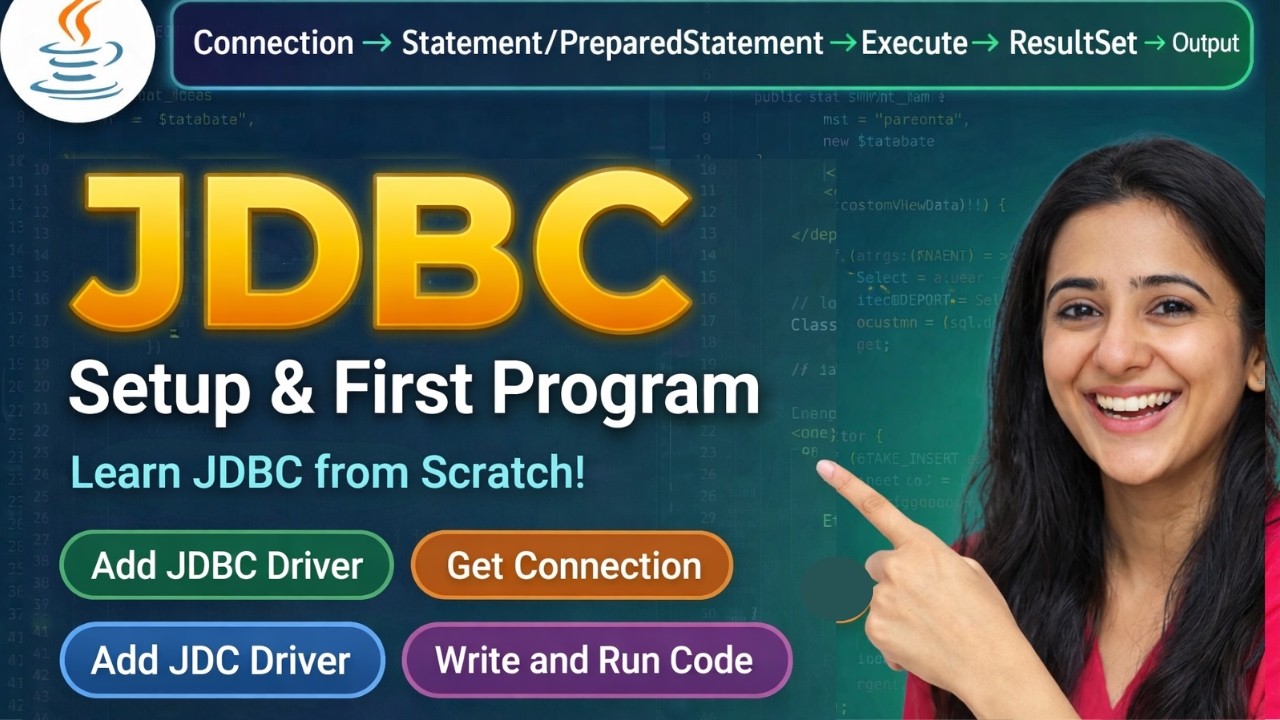 JDBC Setup & First Java Program 🔥 | Connect Java to MySQL Step by Step (Beginner Tutorial)