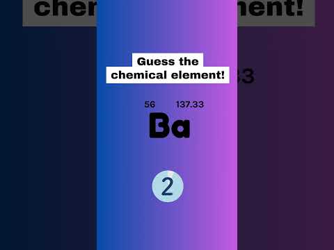 Guess the chemical element! ‘Ba’