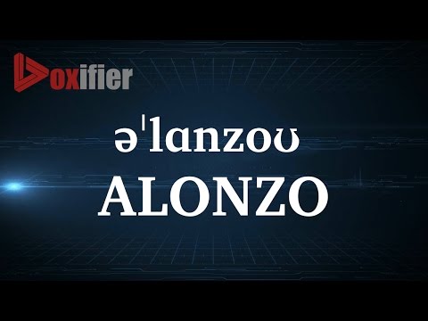 How to Pronunce Alonzo in English - Voxifier.com