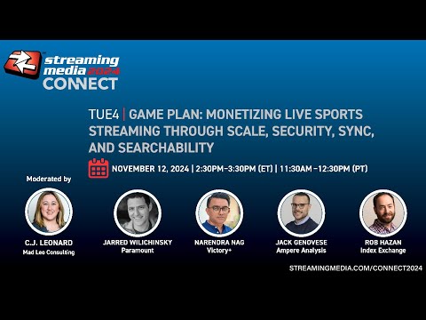 Game Plan: Monetizing Live Sports Streaming Through Scale, Security, Sync, and Searchability