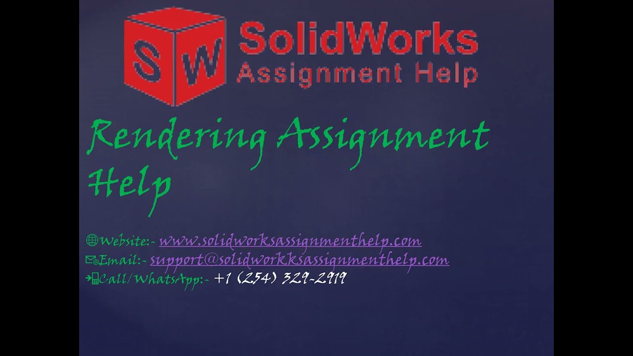 Rendering Assignment Help.
