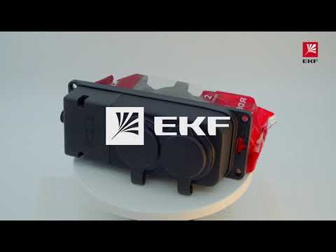 Роз. (колодка) двухмест. с защит. крышками каучуковая 230В 2P+PE 16A ...