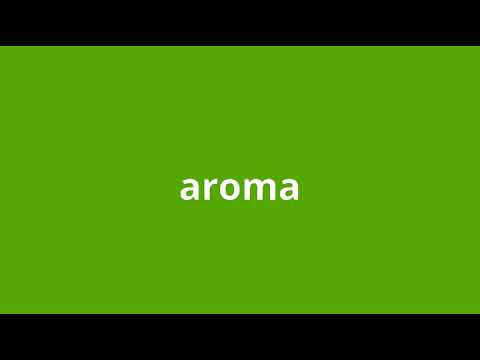 what is the meaning of aroma