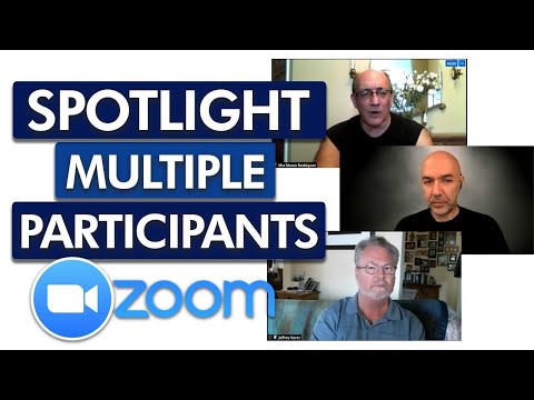 ZOOM New Features Sept 2020 How to Spotlight Multiple Participants Rearrange the Gallery View