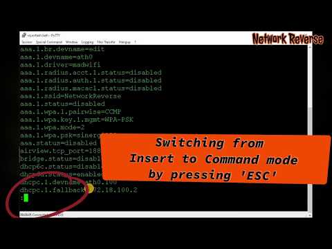 Basic vi commands on UBNT and Example for changing Country Code to Licensed