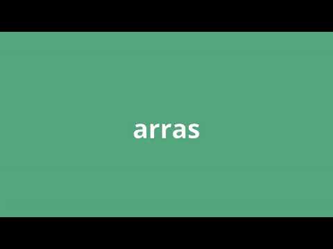 what is the meaning of arras.