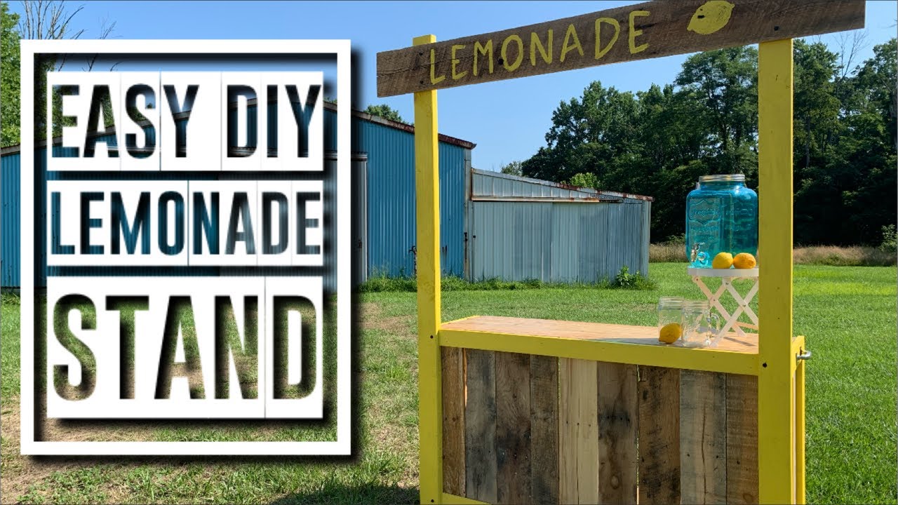 Easy DIY  Rustic Reclaimed Wood Lemonade Stand