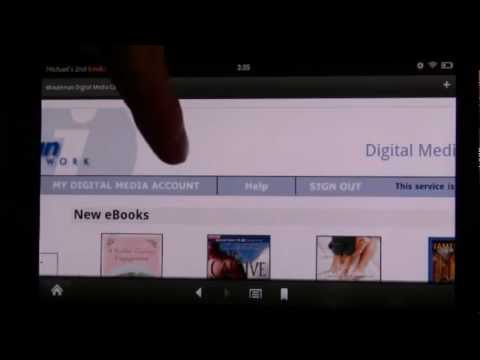Downloading library ebooks for your Kindle Fire