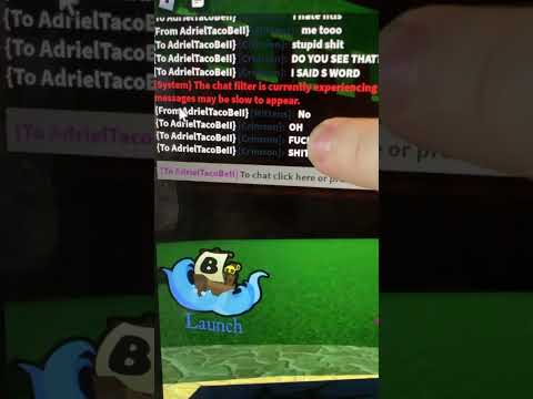 CHAT FILTER BROKE IN ROBLOX